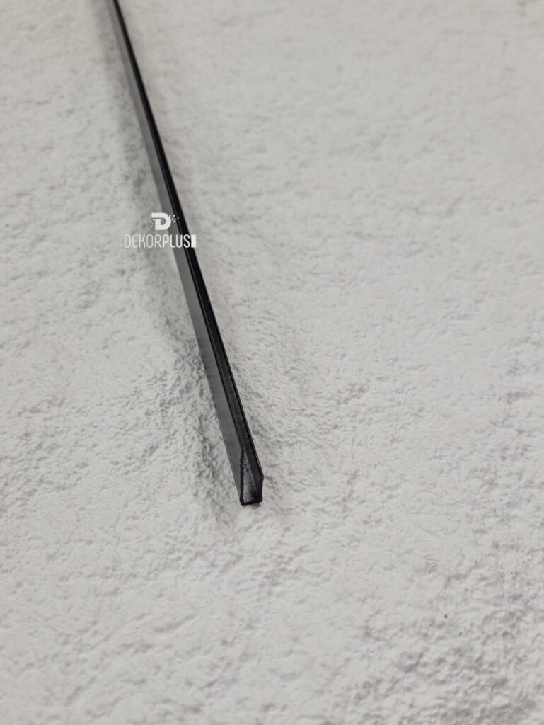 Pvc Panel Başlangıç-Bitiş Profili, Siyah Renk – Dekor Plus